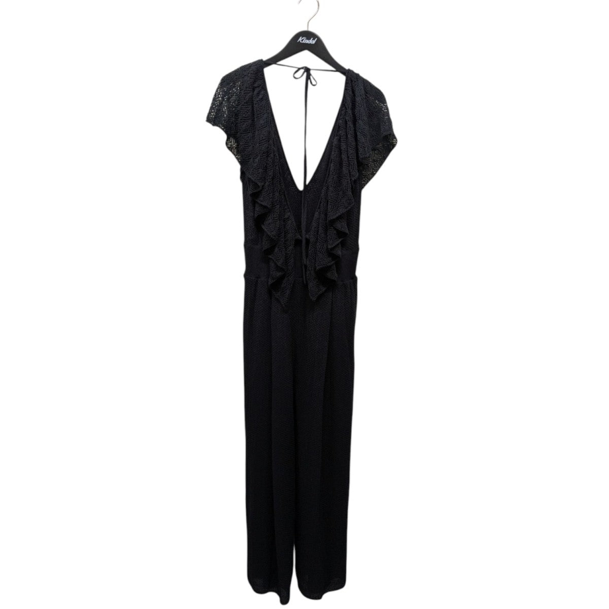 AMERI(アメリ) MEDI RUFFLE KNIT ROMPERSロンパース0225105931170 0225105931170 ブラック サイズ TL｜【公式】カインドオルオンライン ...