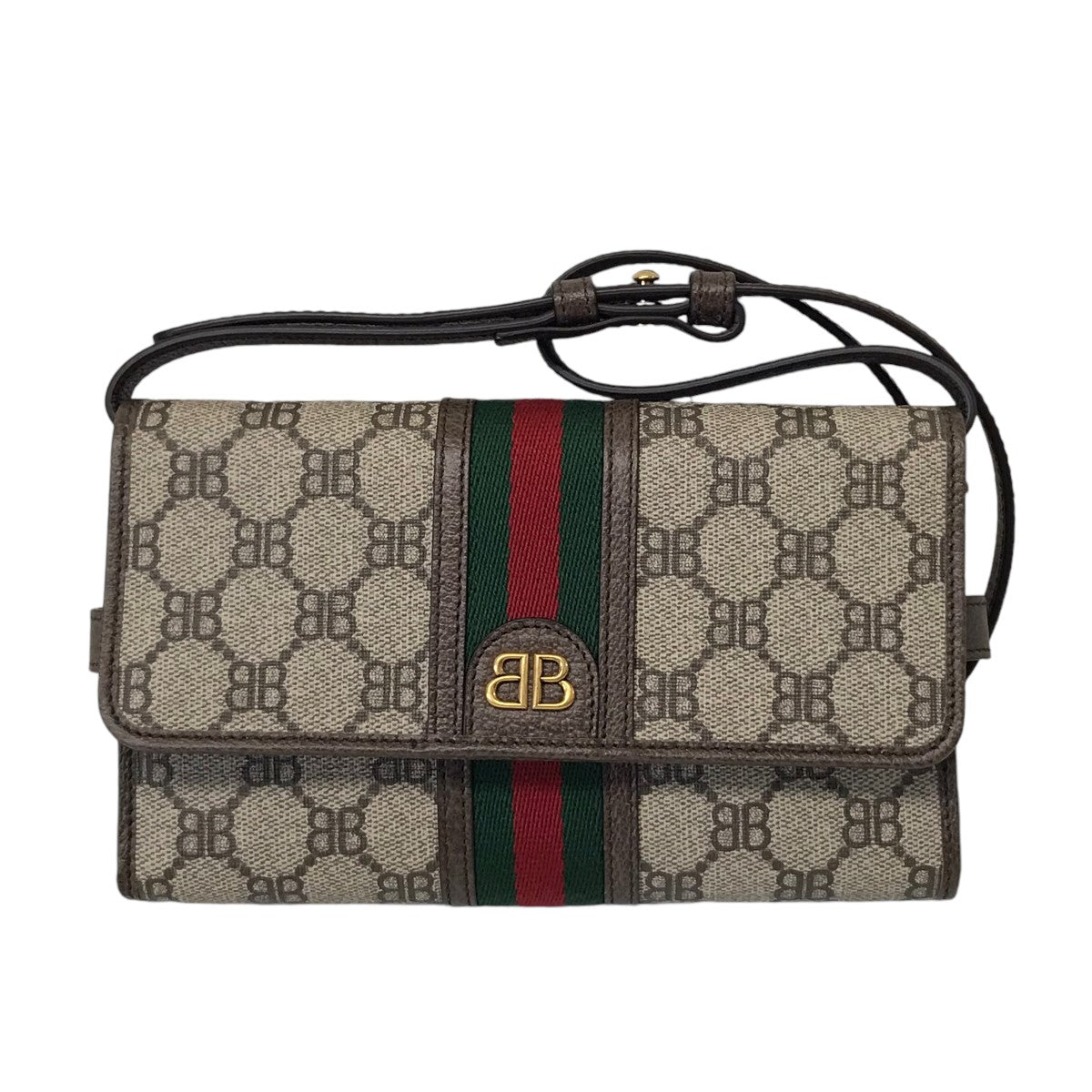 BALENCIAGA×GUCCI ショルダーバッグ 680131 584146 ブラウン｜【公式】カインドオルオンライン ブランド古着・中古通販【kindal】