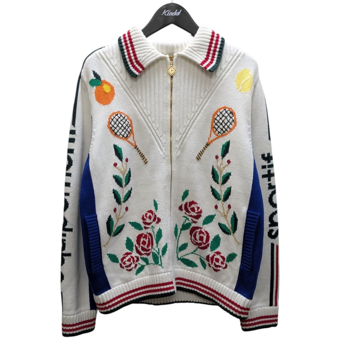 CASABLANCA(カサブランカ) 【Casa Laurel Intarsia Knit Jacket