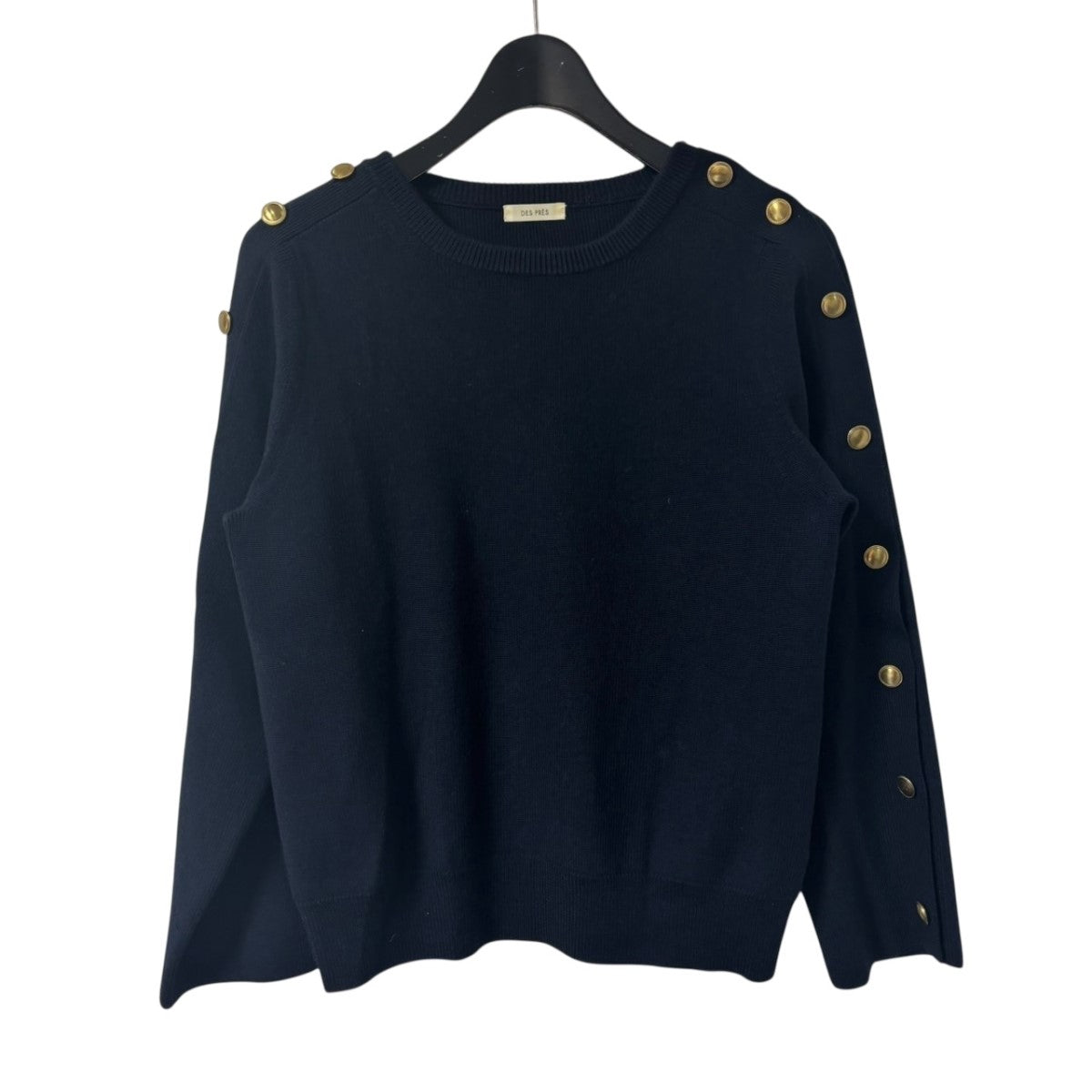 DES PRES(デプレ) 23AWウールポリエステル ボタンポイントプルオーバーボタンポイントプルオーバー22023402007 22023402007 ネイビー サイズ FREE｜【公式 ...