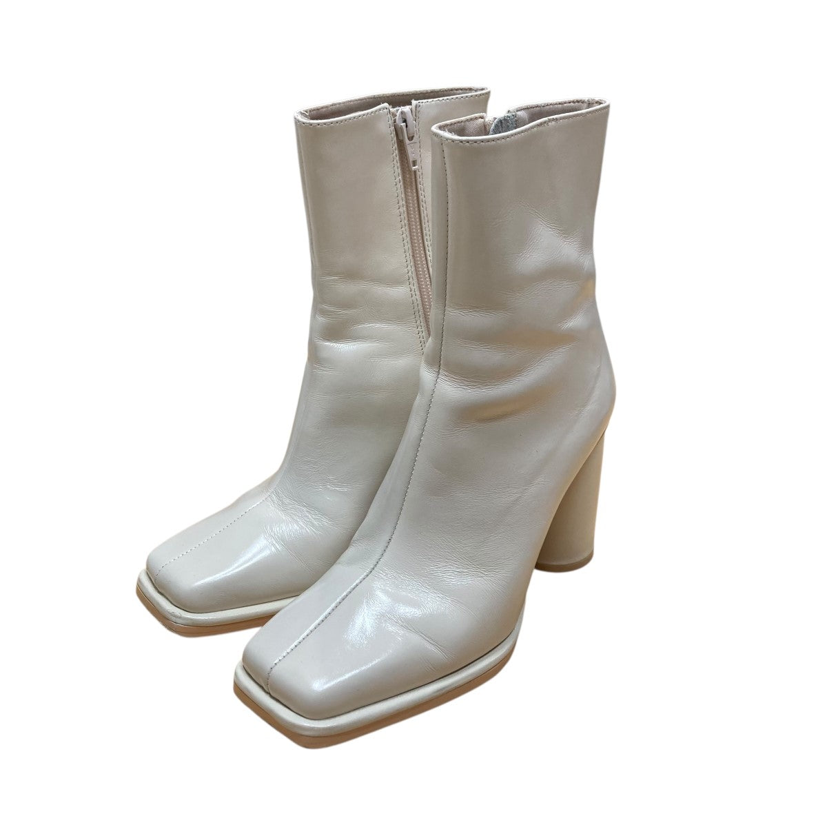 AMERI(アメリ) スクエアブーツ アイボリー サイズ S｜【公式】カインドオルオンライン ブランド古着・中古通販【kindal】