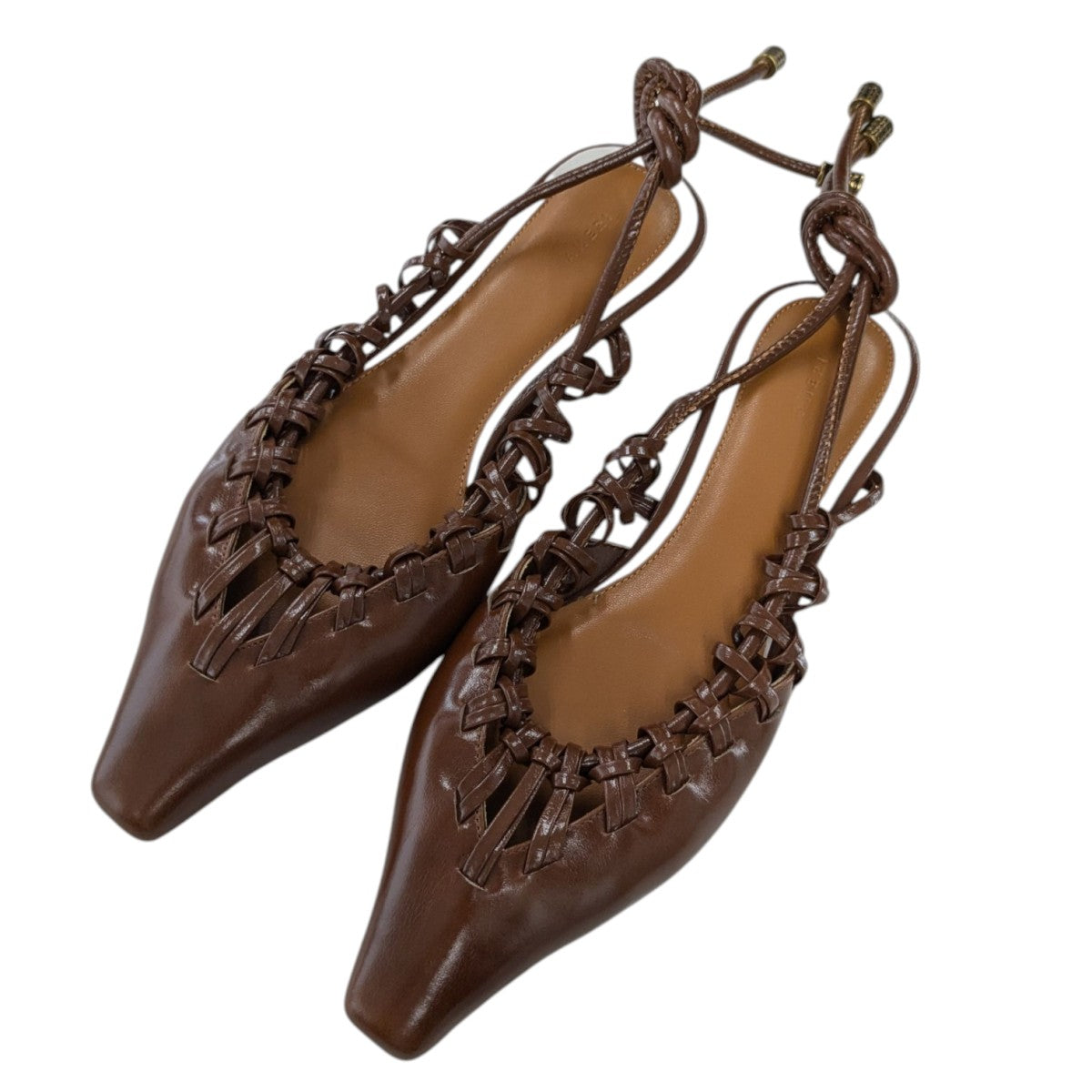 AMERI(アメリ) MEDI SHELLY FLAT SANDALフラットサンダル ブラウン サイズ L｜【公式】カインドオルオンライン ブランド古着・中古通販【kindal】