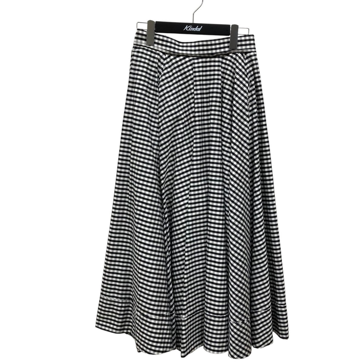 MADISON BLUE(マディソンブルー) 21SSTUCK CIRCULAR SK GINGHAMチェックスカートMB211-6011 MB211-6011 ホワイト×グレー サイズ 01 ...