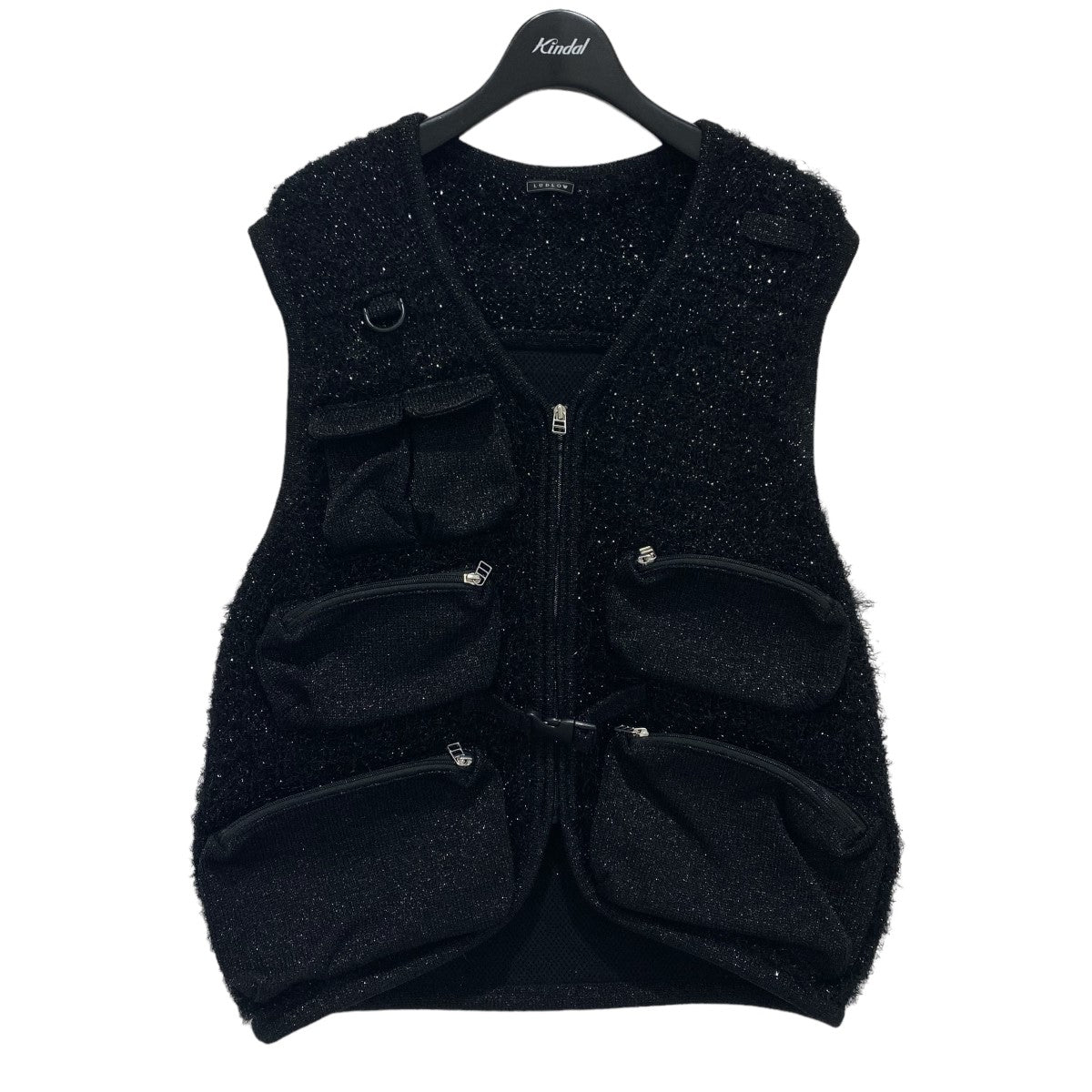 LUDLOW(ラドロー) ラメベストフィッシュマン 24S-knit 003 ブラック サイズ 14｜【公式】カインドオルオンライン ブランド古着・中古通販【kindal】