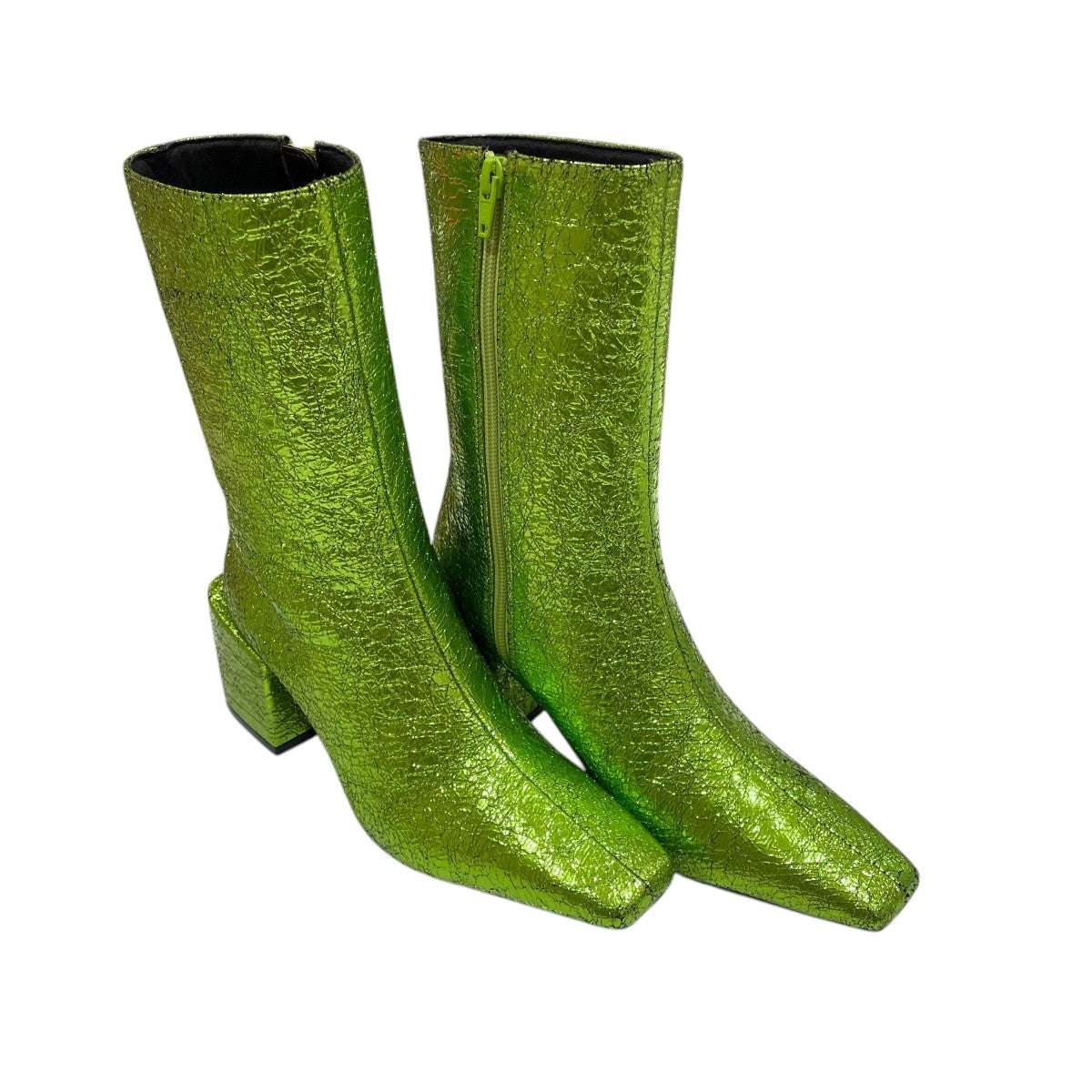 AMERI(アメリ) UND CRACKED METALLIC BOOTS02321280730 02321280730 黄緑 サイズ M｜【公式】カインドオルオンライン ブランド古着・中古 ...