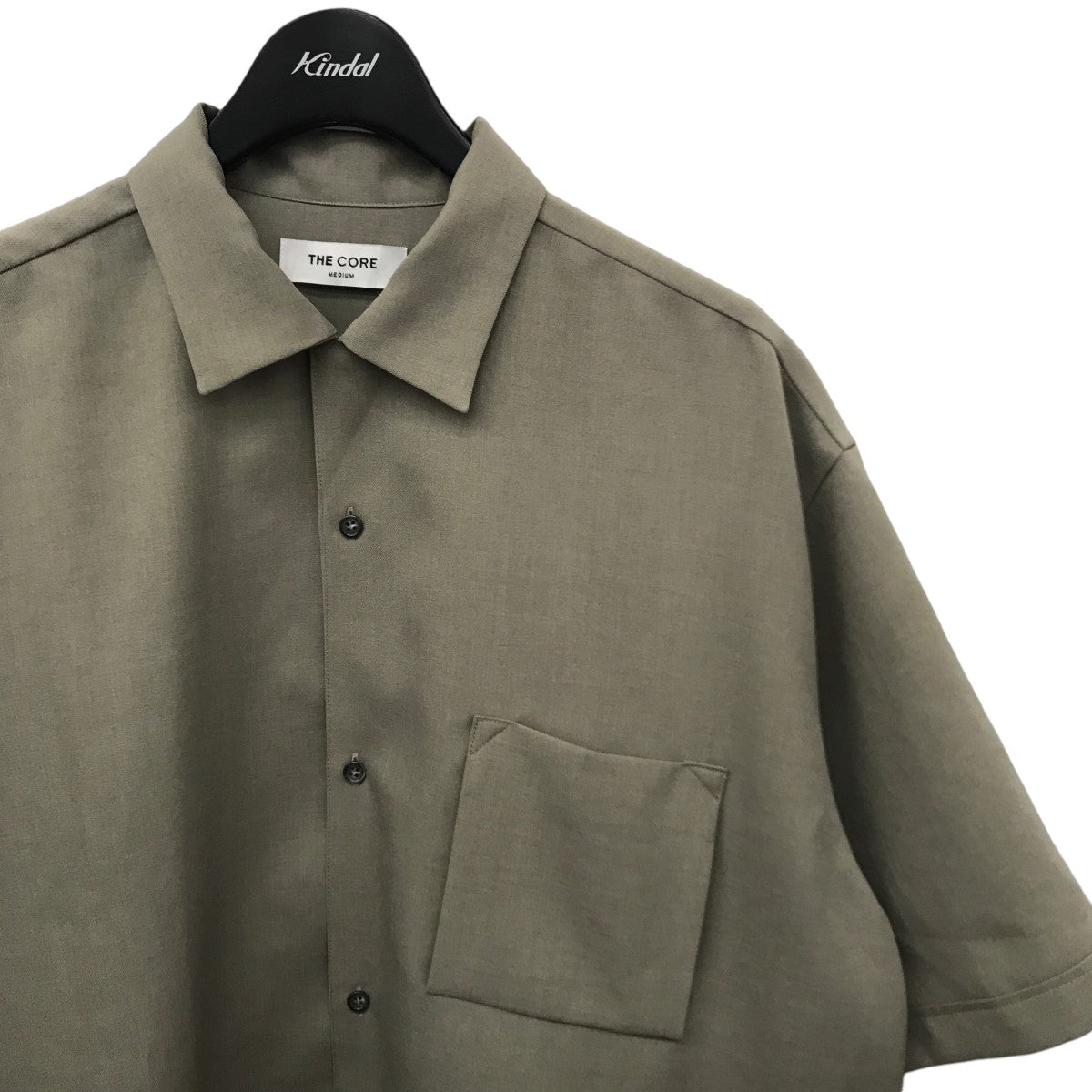 MAGIC STICK(マジックスティック) THE CORE Ideal SS Shirt 半袖オープンカラーシャツ カーキ サイズ M ...