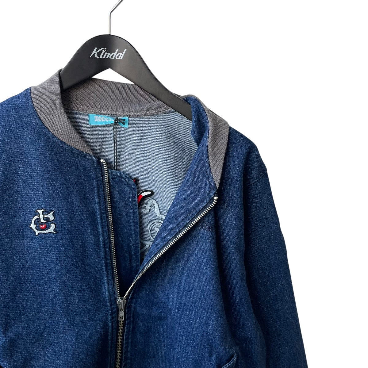 Ice Cream(アイスクリーム) 25AWEMBROIDERED LOGO WASHED DENIM ZIP UP JACKETボンバー ...
