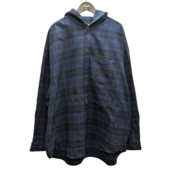 バレンシアガ サイズ:5  22AW  720109 TNM35 チェック柄フランネルフーディ長袖シャツ 中古 OM10 8020001323344_1_grande.jpg?v=