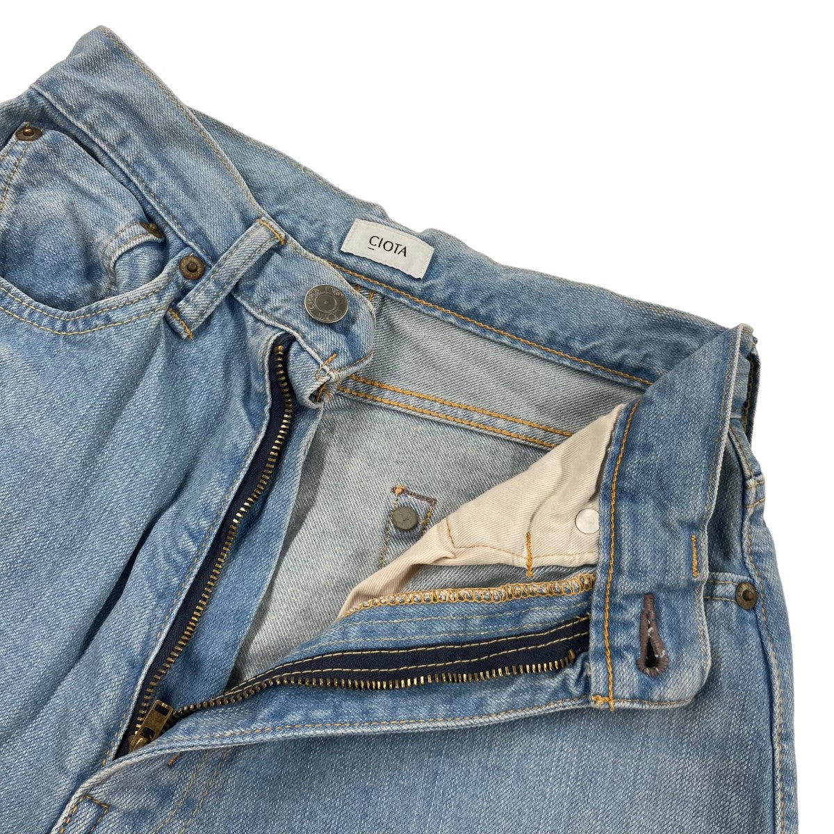 CIOTA(シオタ) インディゴスビンコットン11．5ozハイウエストスリムデニムデニムパンツNPTL 5HI 11.5 NPTL 5HI ...