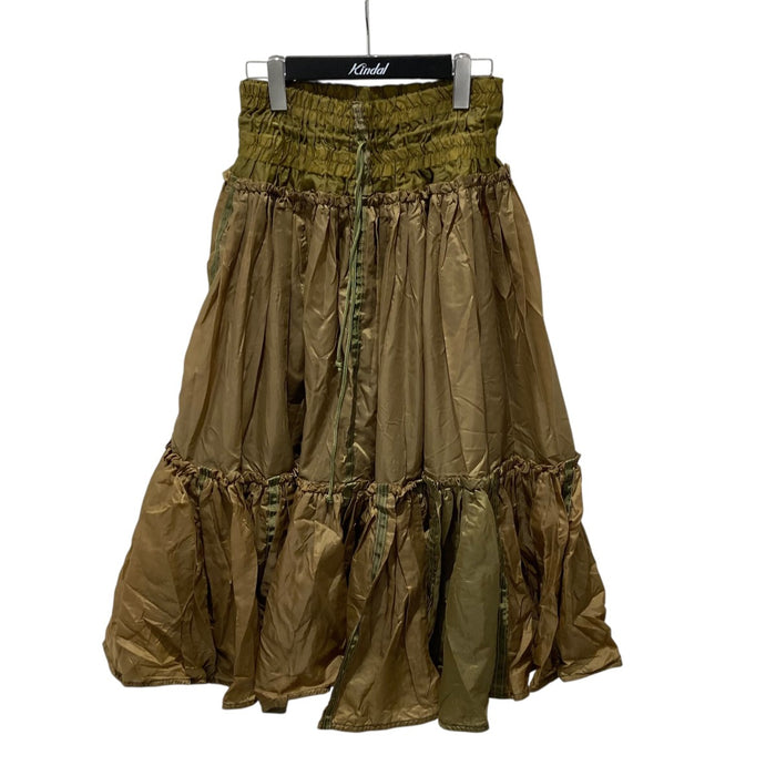 VINCENT JALBERT(ヴィンセント・ジャルベール) DOUBLE SMOCK SKIRTスカート オリーブ サイズ Free｜【公式 ...