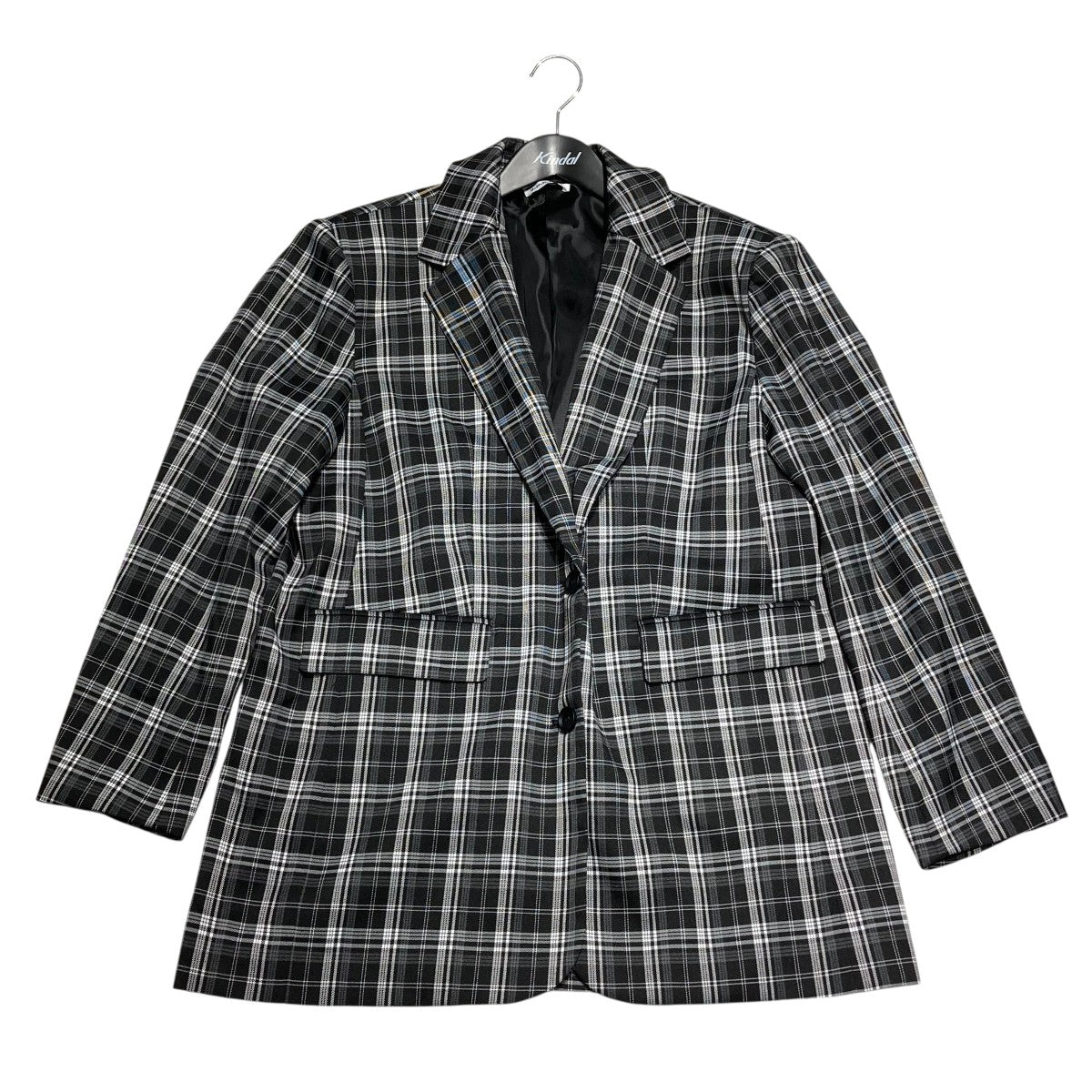 IMMUNE(イミューン) over jacketチェックテーラードジャケットIMM-JK-001 IMM-JK-001 グレー サイズ ...