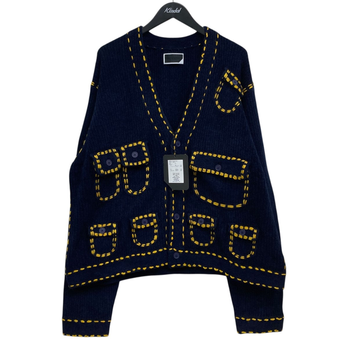 PHINGERIN(フィンガリン) ニットカーディガン PD-252-KN-021 ネイビー