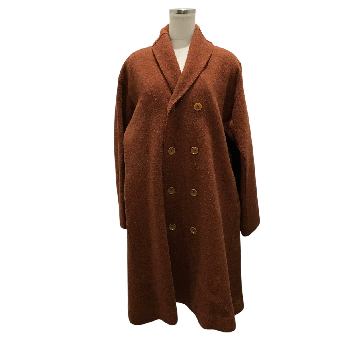 45R(フォーティファイブアール) ラムウールのPコート7102914 7102914 オレンジ サイズ 0｜【公式】カインドオルオンライン ...