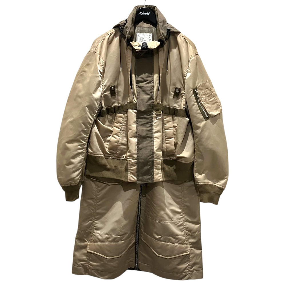sacai(サカイ) 【Nylon TWILL Mix Coat】ナイロンツイルミックスコート22-02706M 22-02706M ベージュ ...