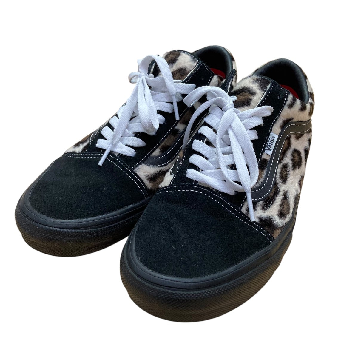 VANS×Supreme レオパードローカットスニーカー ブラック VANS×Supreme レオパードローカットスニーカー ブラック