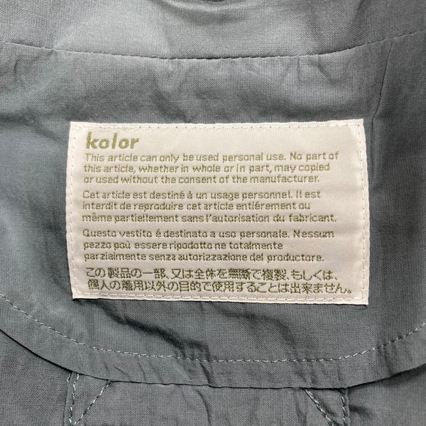 KOLOR(カラー) ロングコート 17SCM-C05108 ターコイズ サイズ 2｜【公式】カインドオルオンライン ブランド古着・中古通販 ...