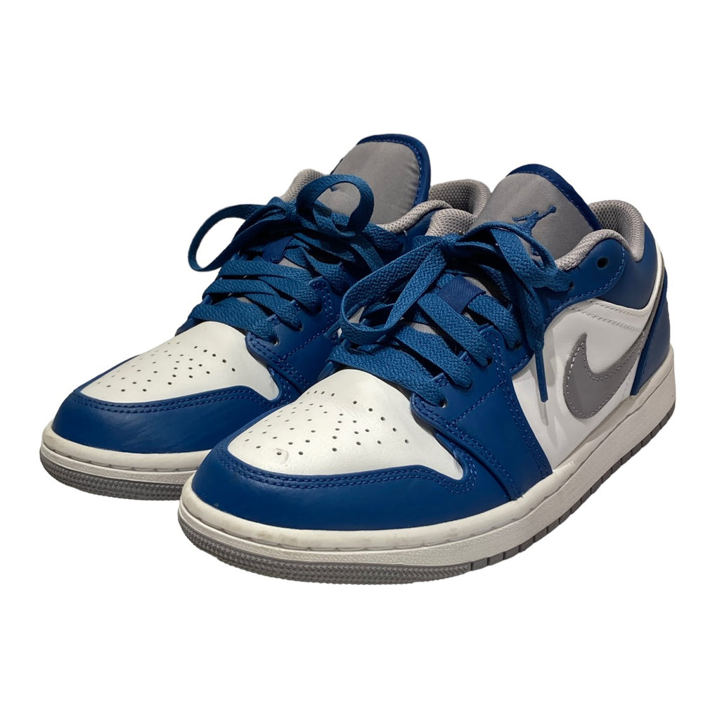NIKE(ナイキ) Air Jordan 1 Low True Blueスニーカー553558-412 553558-412 ホワイト×ブルー ...