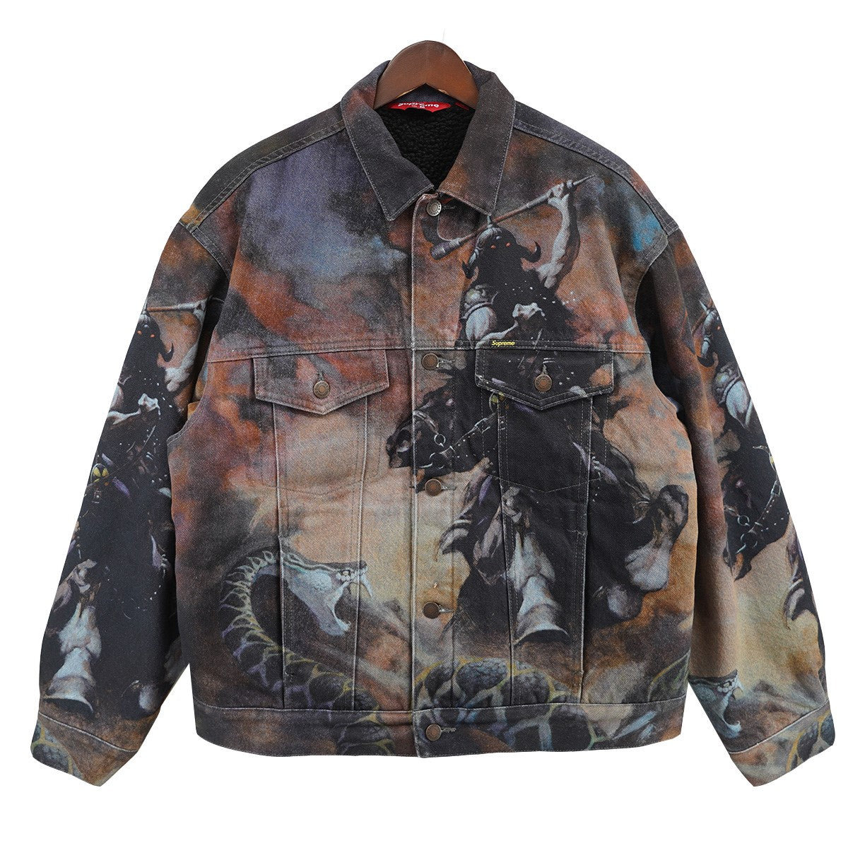 Supreme(シュプリーム) 24AWFrank Frazetta Faux Shearling Lined Trucker Jacket ...