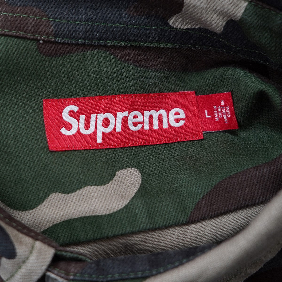 Supreme(シュプリーム) 25AW Small Box Denim Shirt Woodland Camo