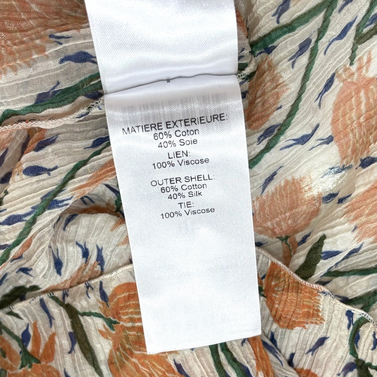 Chloe(クロエ) フラワー柄ブラウス オレンジ サイズ 40｜【公式