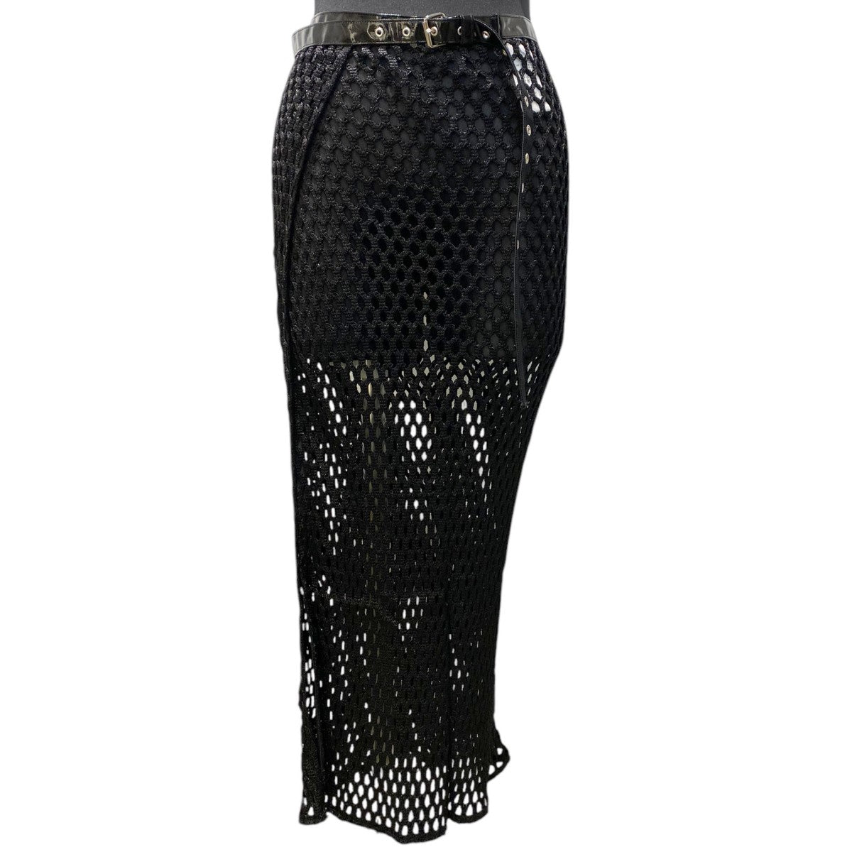 FETICO EMI FUNAYAMA(フェティコ エミ フナヤマ) 23SSBELTED MESH WRAP SKIRTベルトメッシュラップ ...
