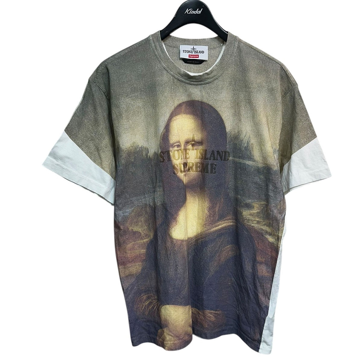 Supreme×STONE ISLAND 22SSS／S Top Monna LisaダブルネームモナリザプリントTシャツ762520157 ...