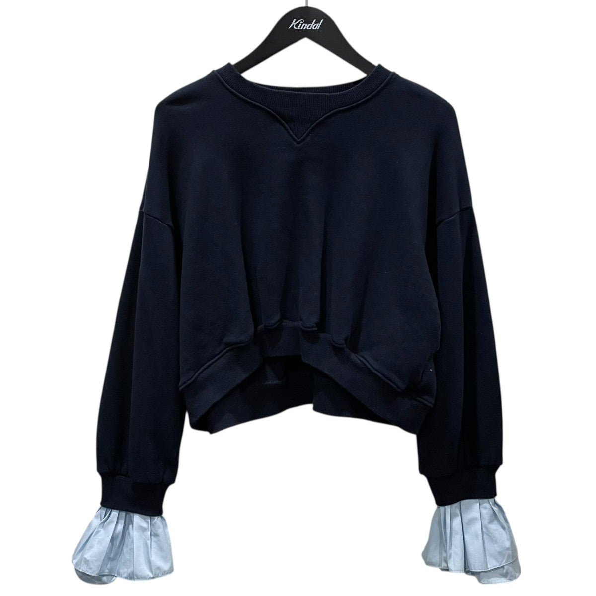 Re．Verofonna×akiron 25SS スウェットトレーナー プリーツカフスプルオーバー 7253501 7253501 ネイビー ...