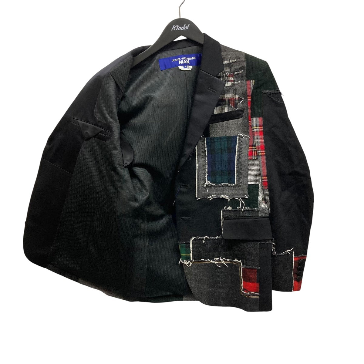 CDG JUNYA WATANABE MAN(コムデギャルソン ジュンヤ ワタナベ マン) 25SS多素材パッチワークテーラードジャケットWO ...