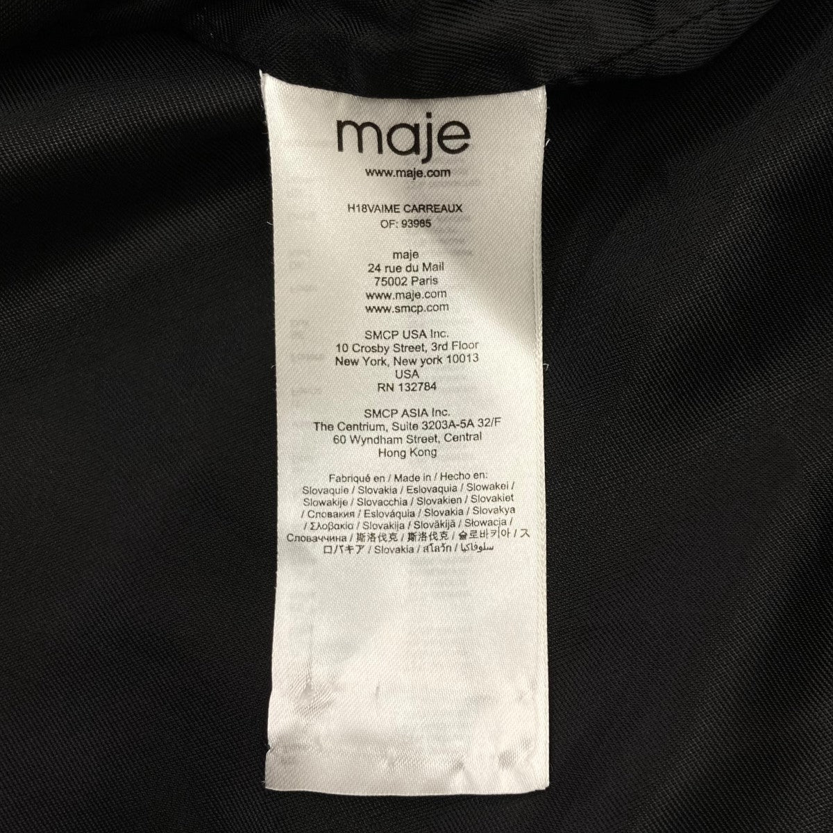 maje(マージュ) Vaime Plaid Single-button Blazer In Checkedチェックテーラードジャケット ...