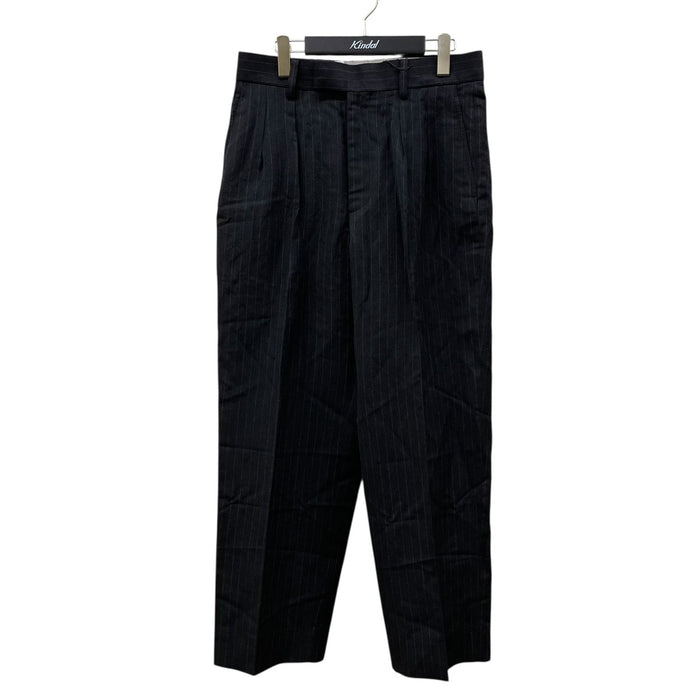 A．PRESSE(アプレッセ) Wide Tapered Trousersストライプパンツ22SAP-04-01M 22SAP-04-01M ...