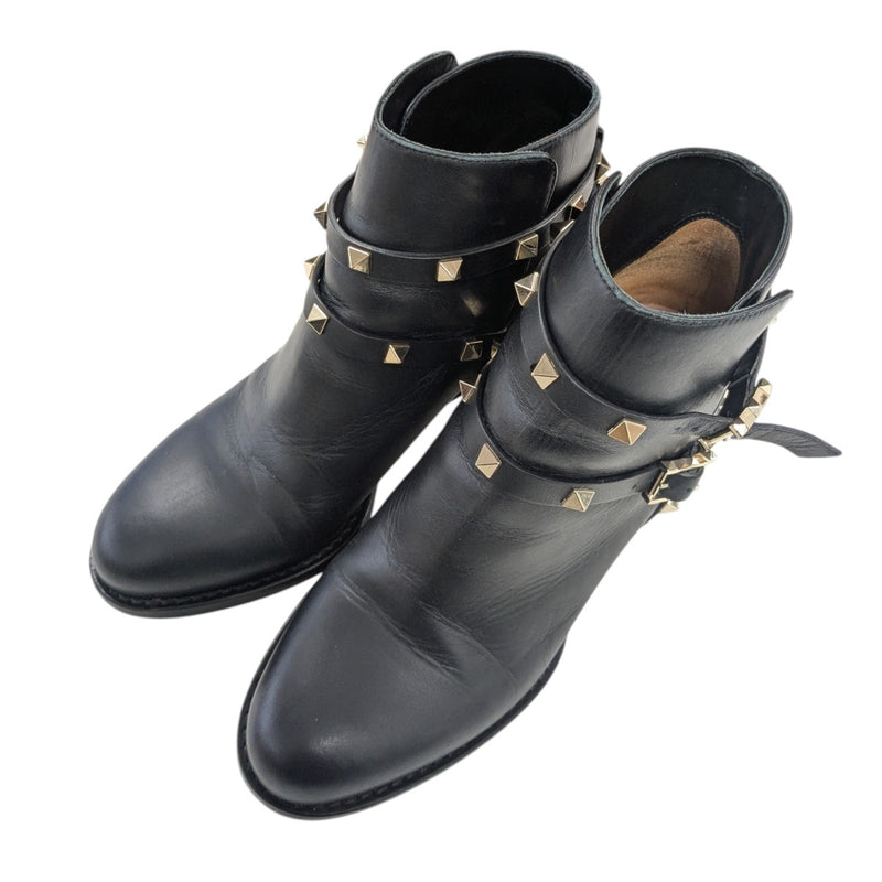 VALENTINO GARAVANI(ヴァレンティノ・ガラヴァーニ) ロックスタッズアンクルヒールブーツVSZ A03 VSZ A03 ...