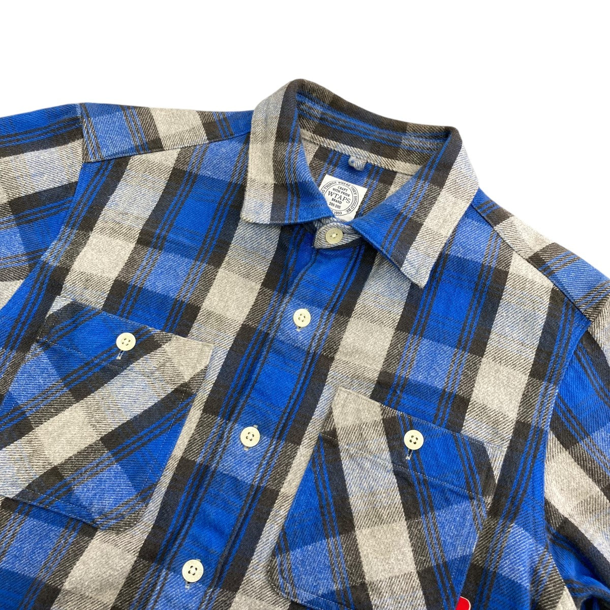 WTAPS(ダブルタップス) 15AWレギュラーカラーネルシャツ152GWDT-SHM05 152GWDT-SHM05 ブルー サイズ S｜【公式】カインドオルオンライン ブランド古着・中古 ...