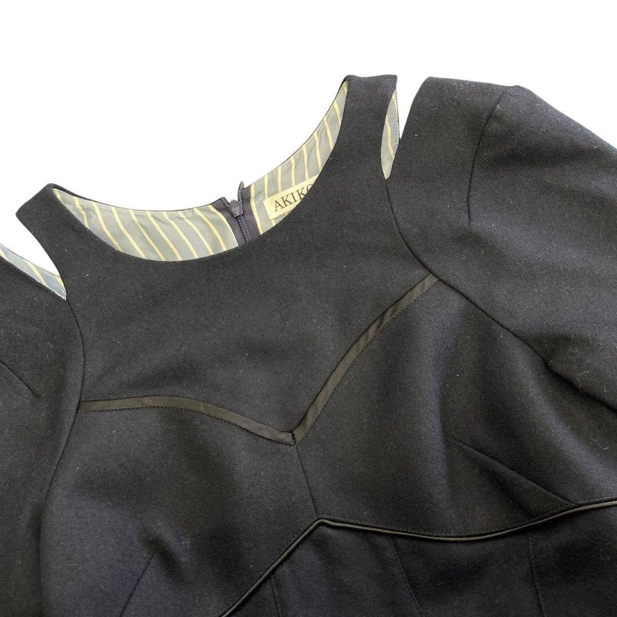 AKIKOAOKI(アキコアオキ) ひざ丈ワンピースAA18AW-T01-01 AA18AW-T01-01 ネイビー サイズ FREE｜【公式】カインドオルオンライン ブランド古着・中古通販 ...