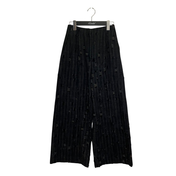 ACNE STUDIOS(アクネストゥディオズ) Tailored distressed trousersストライプパンツFN-WN ...